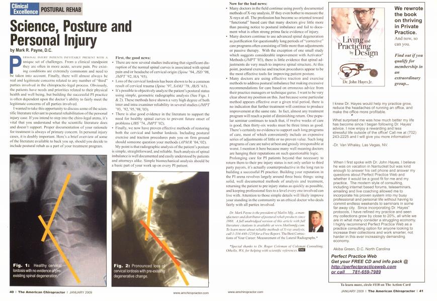 Science, Posture and Personal Injury | The American Chiropractor ...