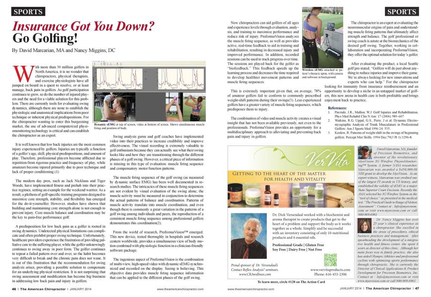 Insurance Got You Down? Go Golfing! | The American Chiropractor ...