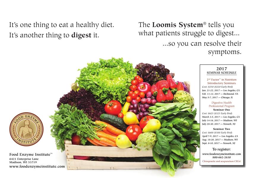 Loomis System | The American Chiropractor | JUNE 2016