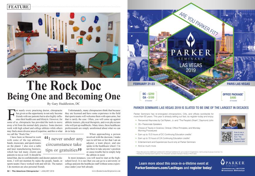 The Rock Doc Being One and Becoming One | The American Chiropractor ...