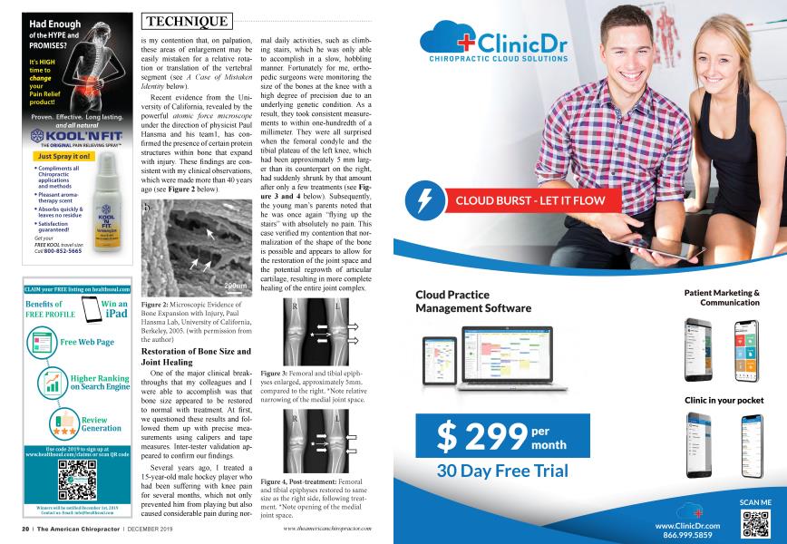 Advertisement | The American Chiropractor | DECEMBER 2019